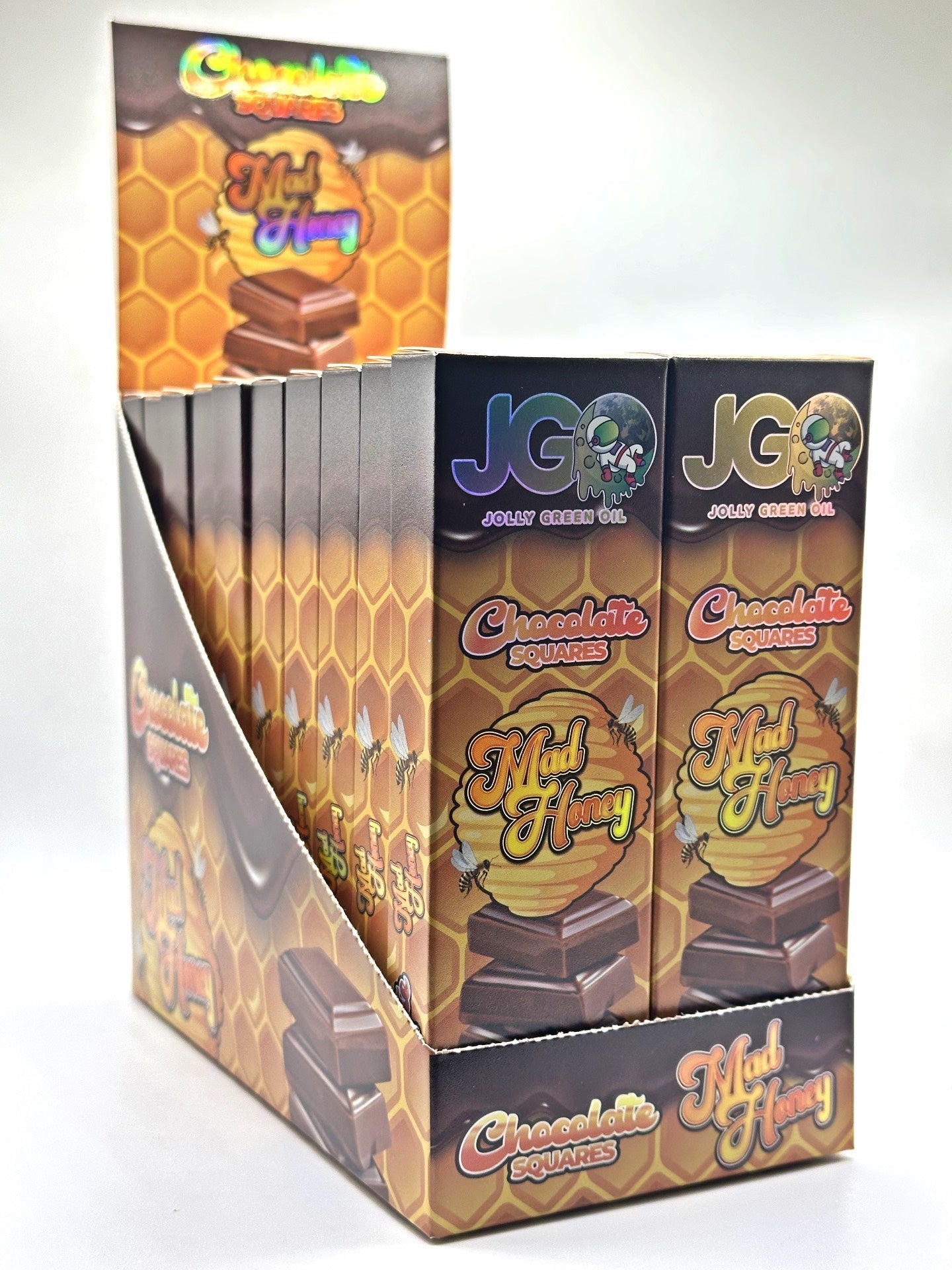 JGO Mad Honey Chocolate Squares (4pc) 2000mg 20ct – Tree Spirit Wellness