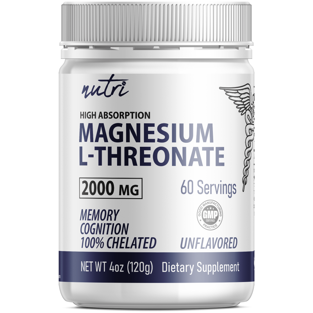 Magnesium L-Threonate 2000mg Unflavored Powder 120g Tub – Tree Spirit Wellness